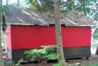 Tarp used to winterize cottage - Heavy Duty Tarps Canada